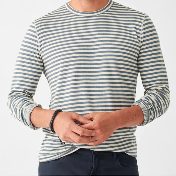 Faherty | Shirts | Faherty Brand Cloud Longsleevereversible Tee ...